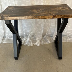 Modern Curly Maple Desk, Live-edge Table, Entryway Table, Foyer Table ...