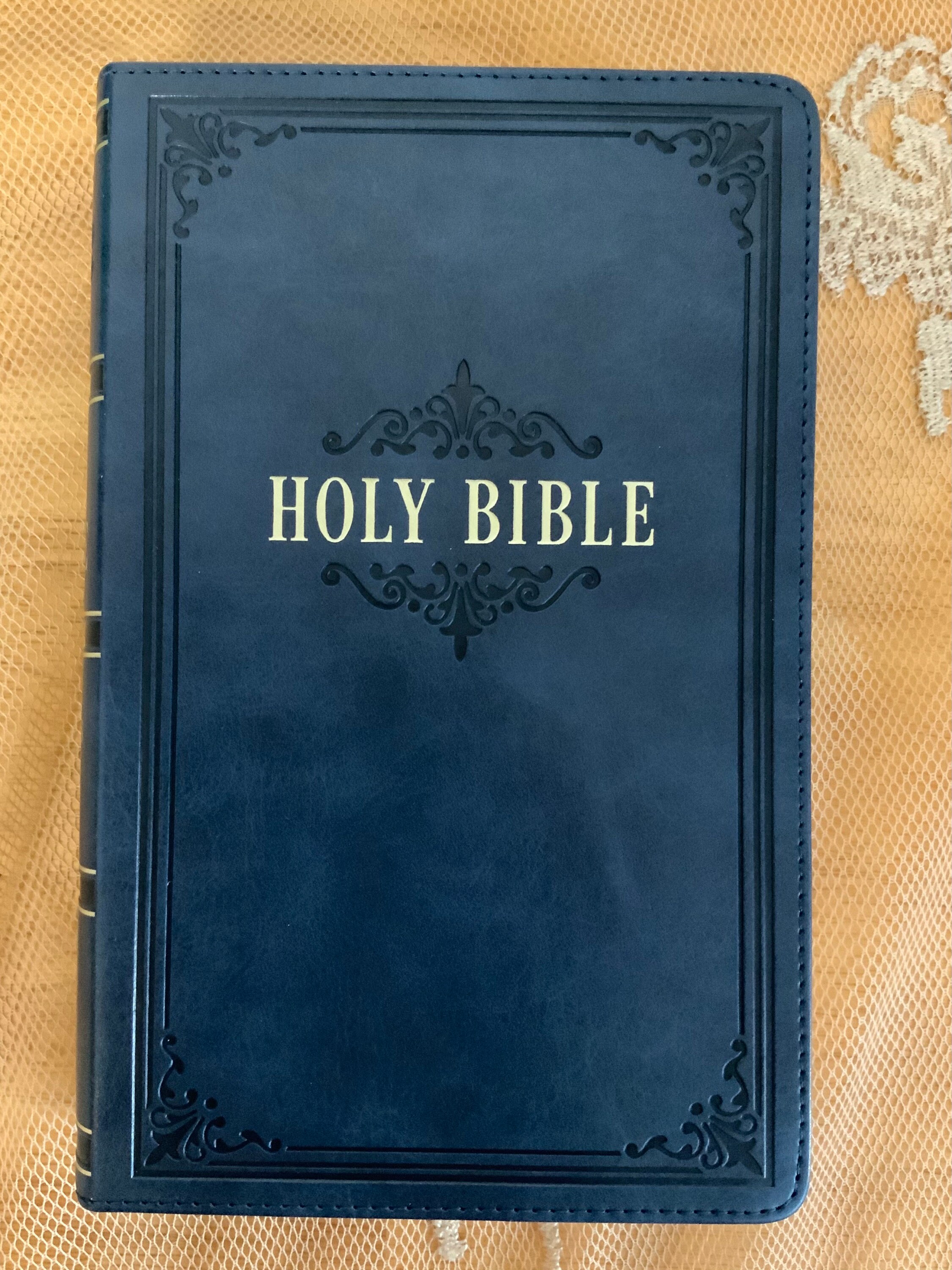 Personalized KJV GIANT PRINT Bible Thumb Indexed Blue | Etsy