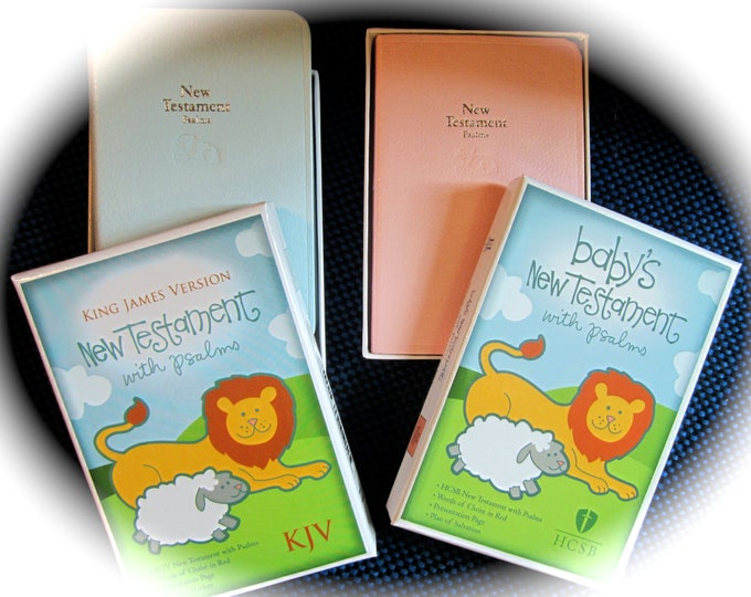 Christening Gift New Testament Personalized Baby Bible Keepsake ...