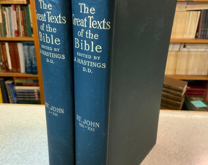 2 Vol Set Great Texts of the Bible J Hastings St JOHN - Etsy