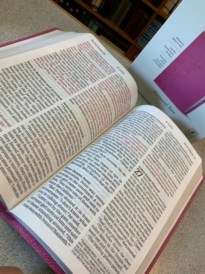 Personalized Nlt Giant Print Personal Size Bible Filament Etsy