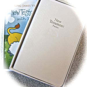 Personalized BABY Bible GIFT SET - Keepsake New Testament Custom ...