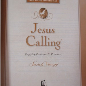 Personalized JESUS CALLING - Large Print - Sarah Young Devotional ...