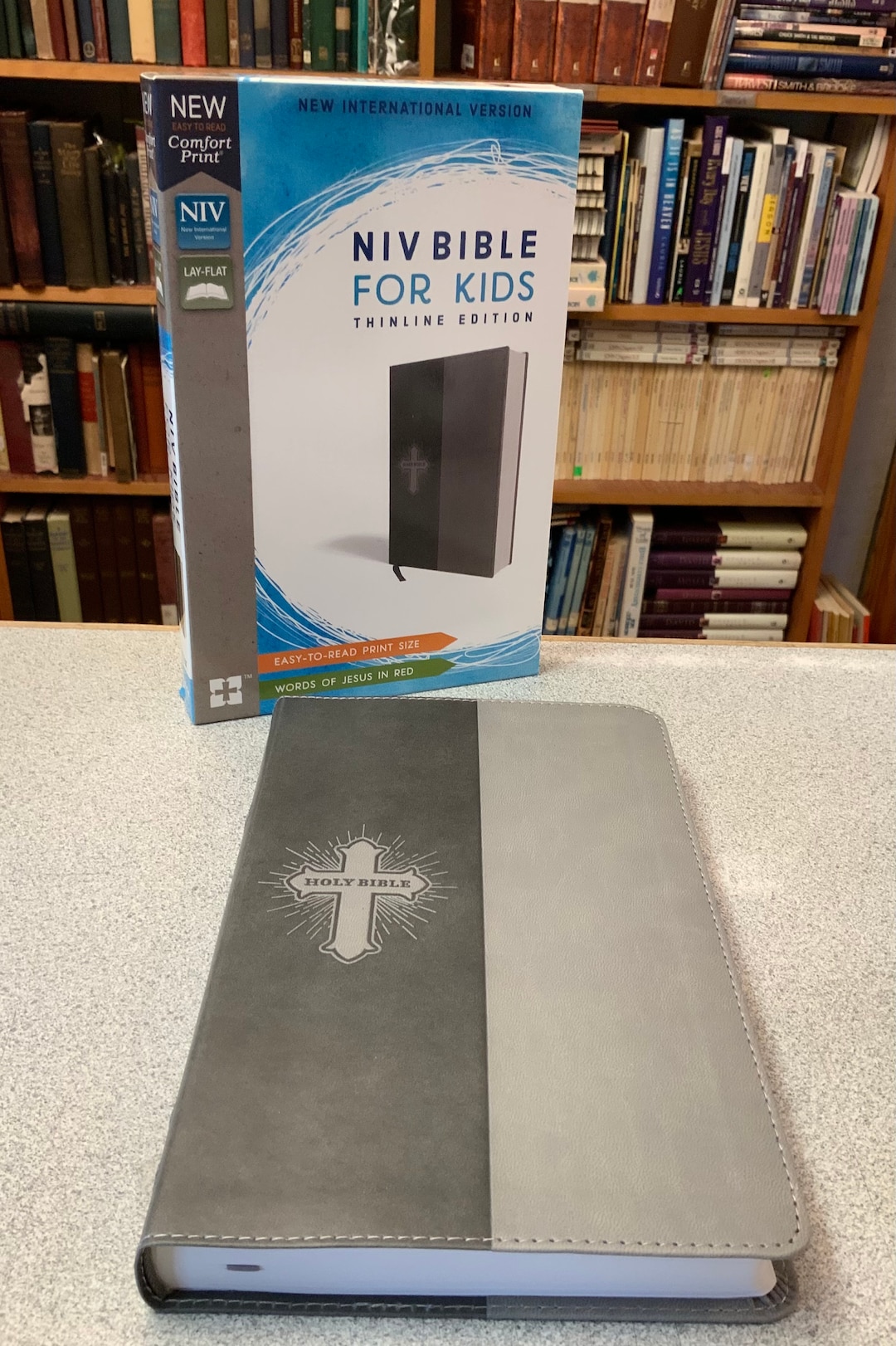 Personalized NIV Kids' Bible – Gray Cross Design, Thinline Edition - Etsy