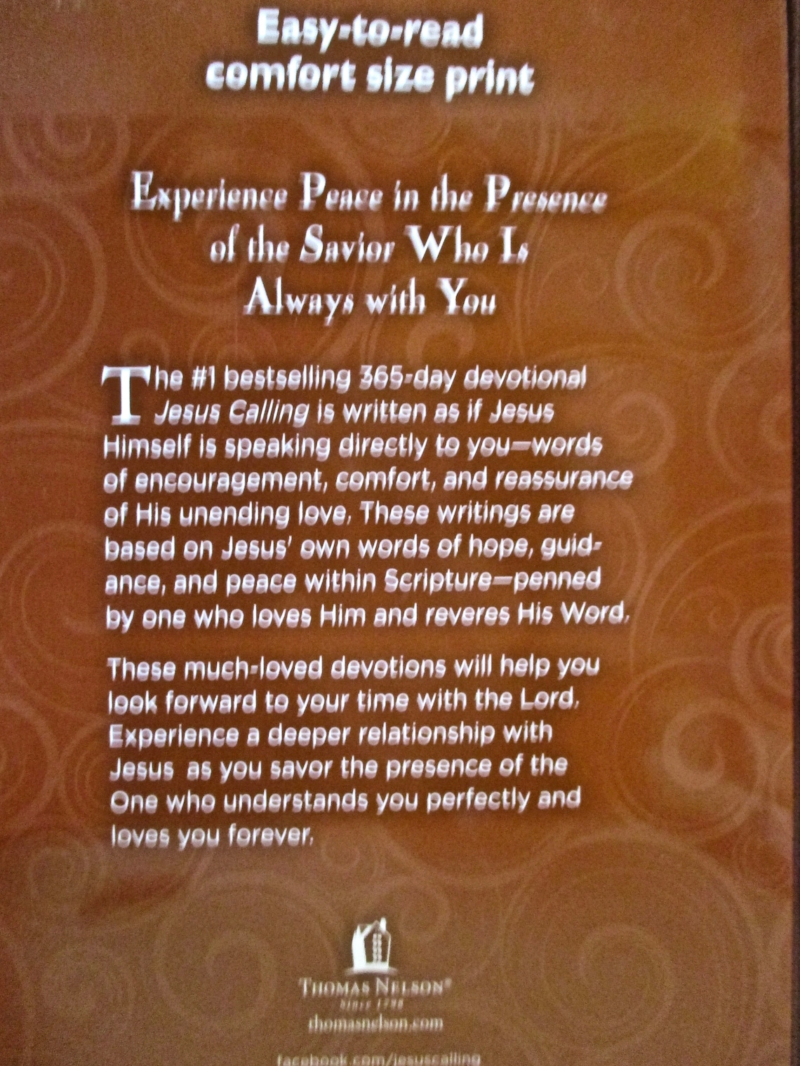 Personalized JESUS CALLING - Large Print - Sarah Young Devotional ...
