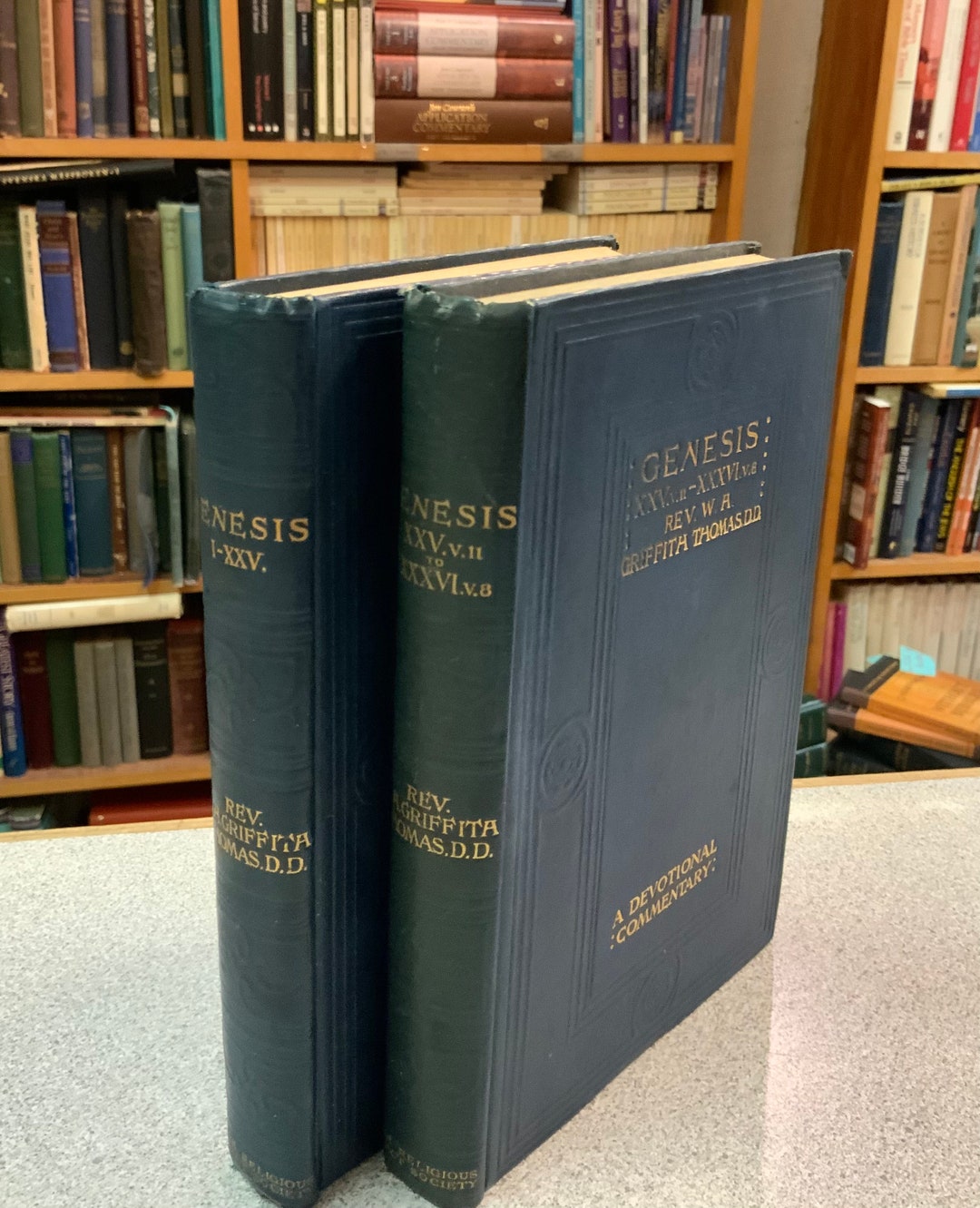 W A Griffith Thomas GENESIS 2 Volumes Devotional Bible Commentary ...