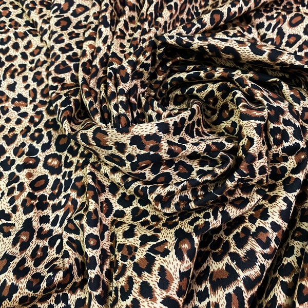 Leopard Print Quilt Cotton Fabric - Etsy