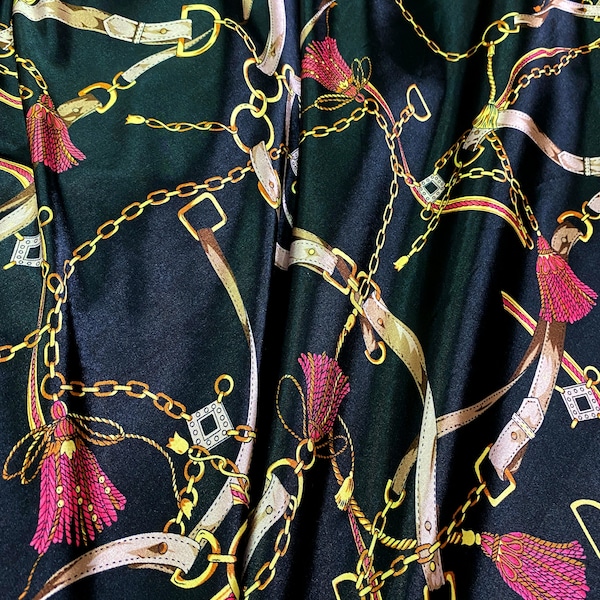 Chain Print Fabric - Etsy