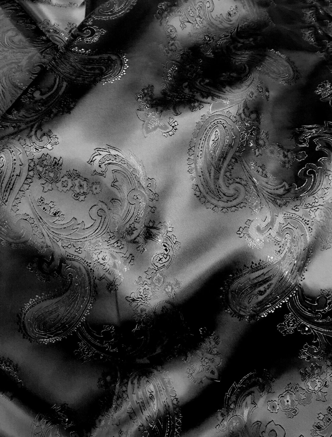 Cupro Bemberg Lining Paisley Jacquard Fabric Material for Jackets Suits ...