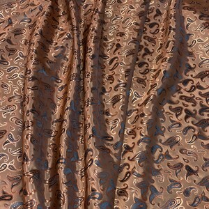 Cupro Bemberg Lining Paisley Jacquard Fabric Material for Jackets Suits ...