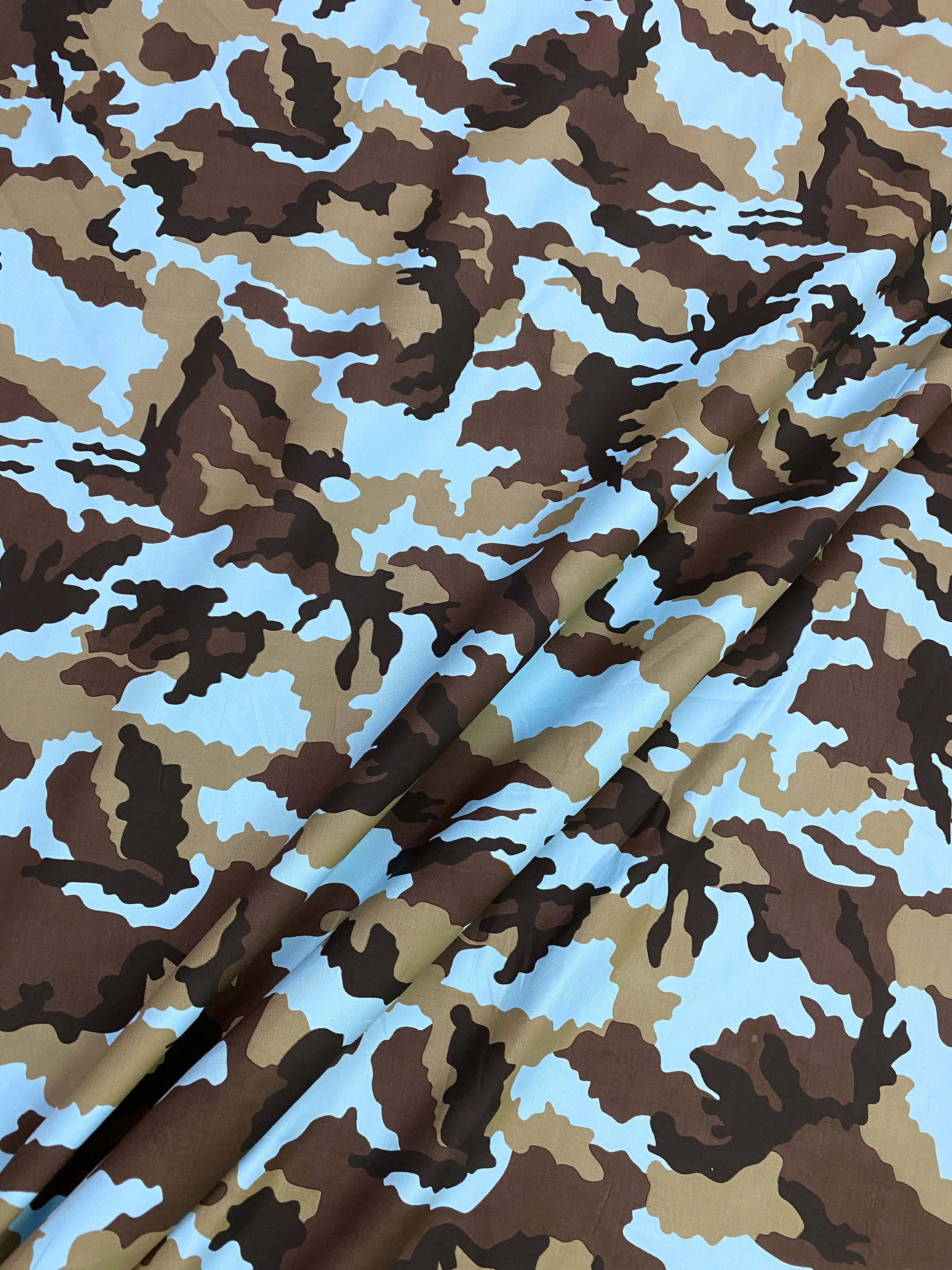 Army Camouflage 100% Cotton Camo Print Fabric 44W Material by - Etsy