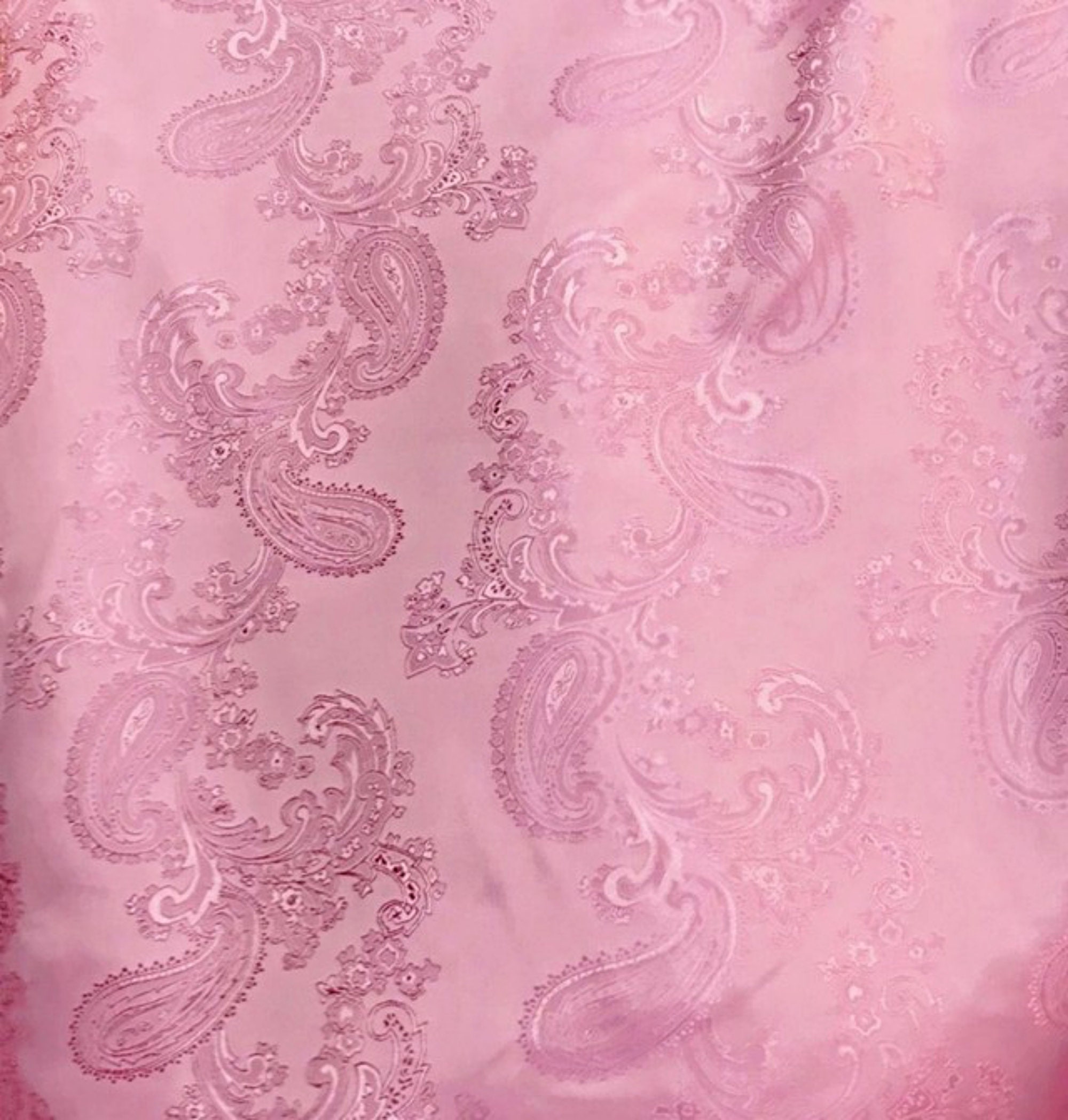 Pink Iridescent Paisley Viscose Jacquard Woven Fabric Material for ...
