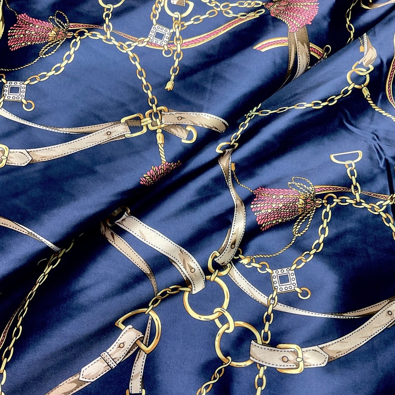 Chain Print Fabric - Etsy