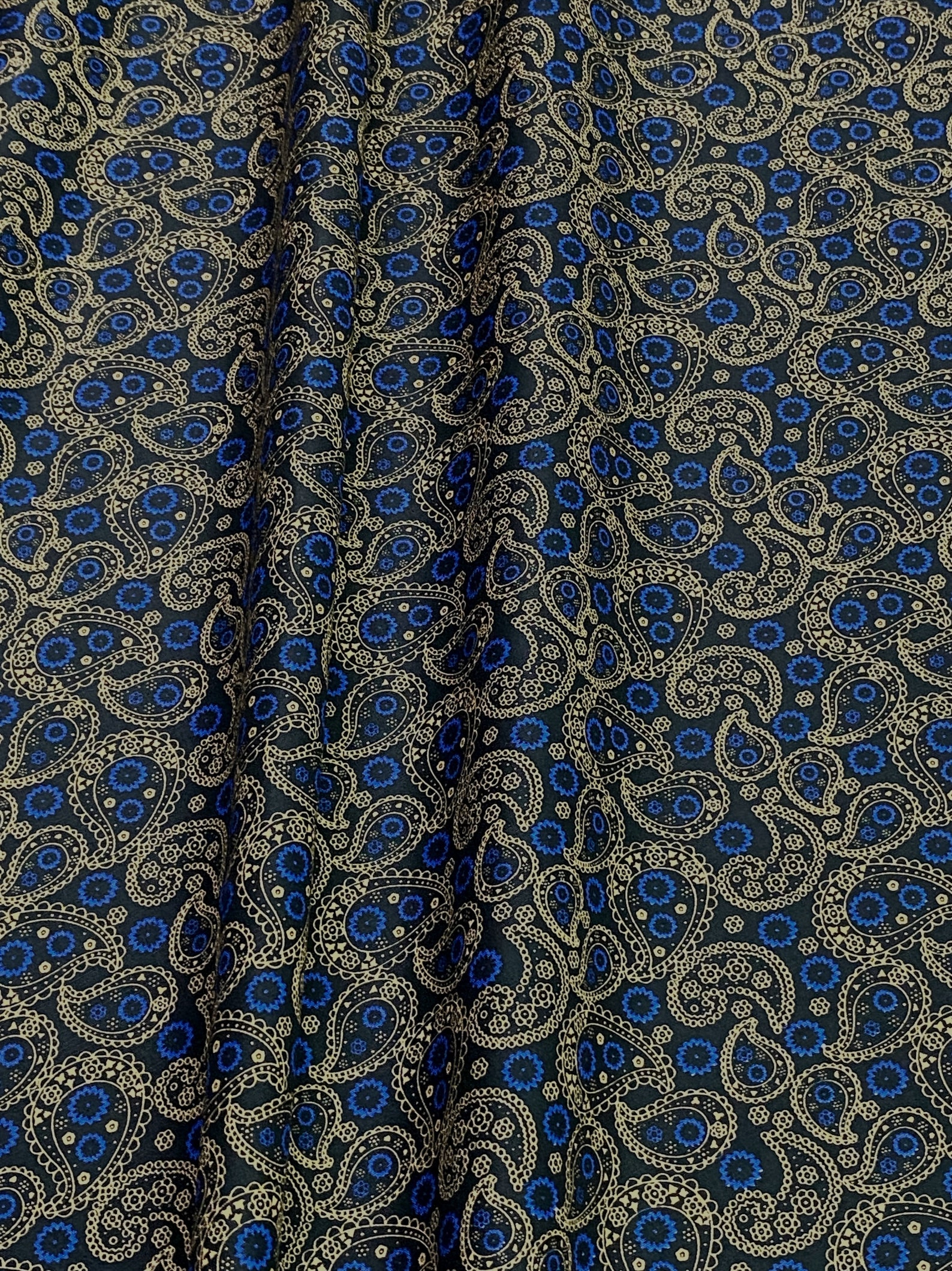 100% Cotton Paisley Print Fabric 44W Material by the Yard for | Etsy
