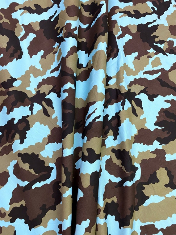Army Camouflage 100% Cotton Camo Print Fabric 44W Material by - Etsy