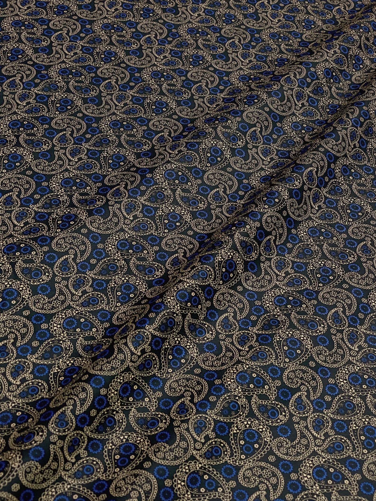 100% Cotton Paisley Print Fabric 44W Material by the Yard for | Etsy
