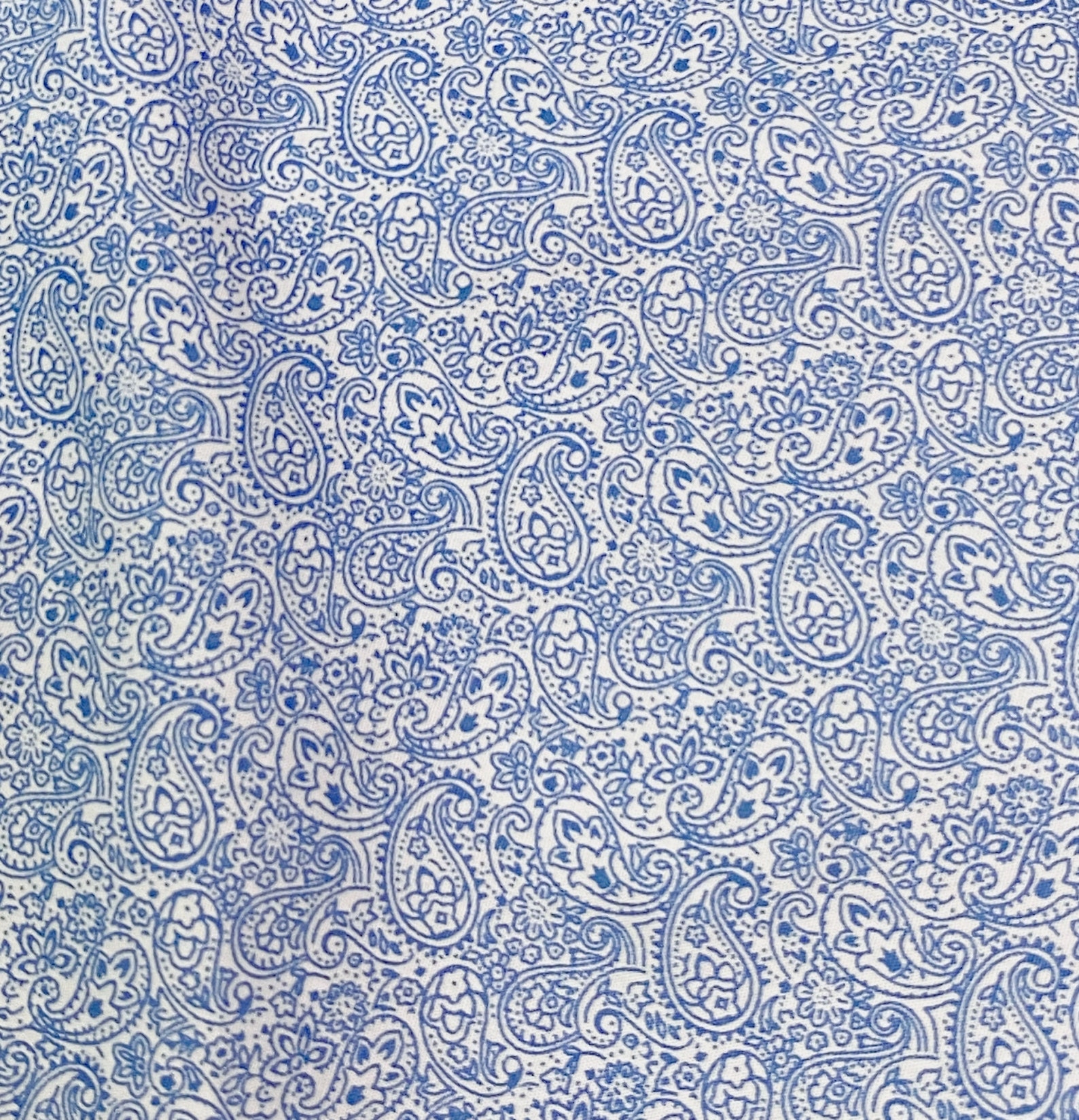 100% Cotton Paisley Floral Print Fabric 44”W Material BTY for Clothing ...