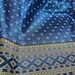 Thai-laos Royal Blue & Gold Fabric: Traditional Ethnic Pattern for ...