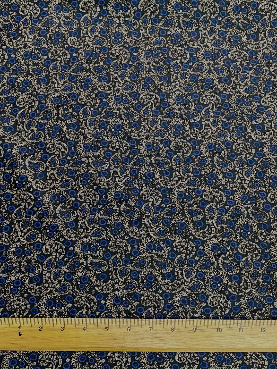 100% Cotton Paisley Print Fabric 44W Material by the Yard for | Etsy