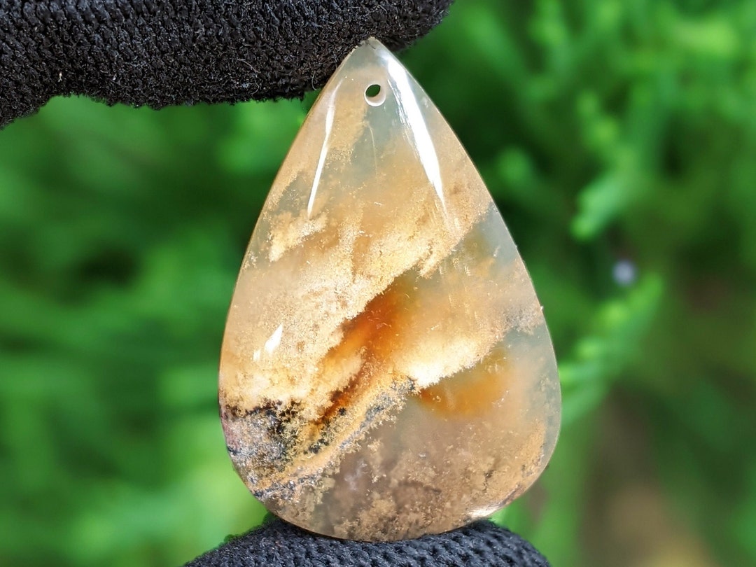 Tiger Dendritic Agate Gemstone, Hand Polished Indonesia Stone - Etsy