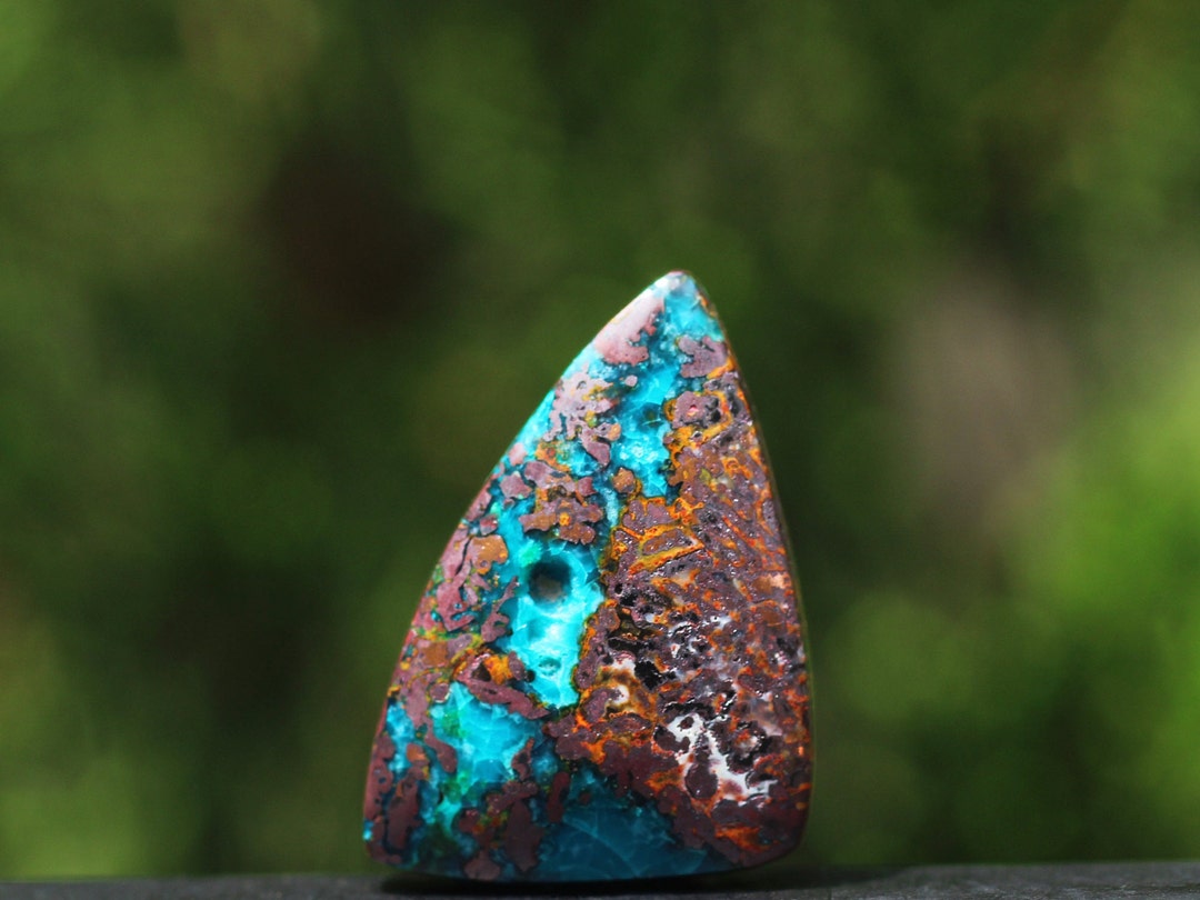 Chrysocolla With Native Copper, Indonesia Chrysocolla Gemstone ...