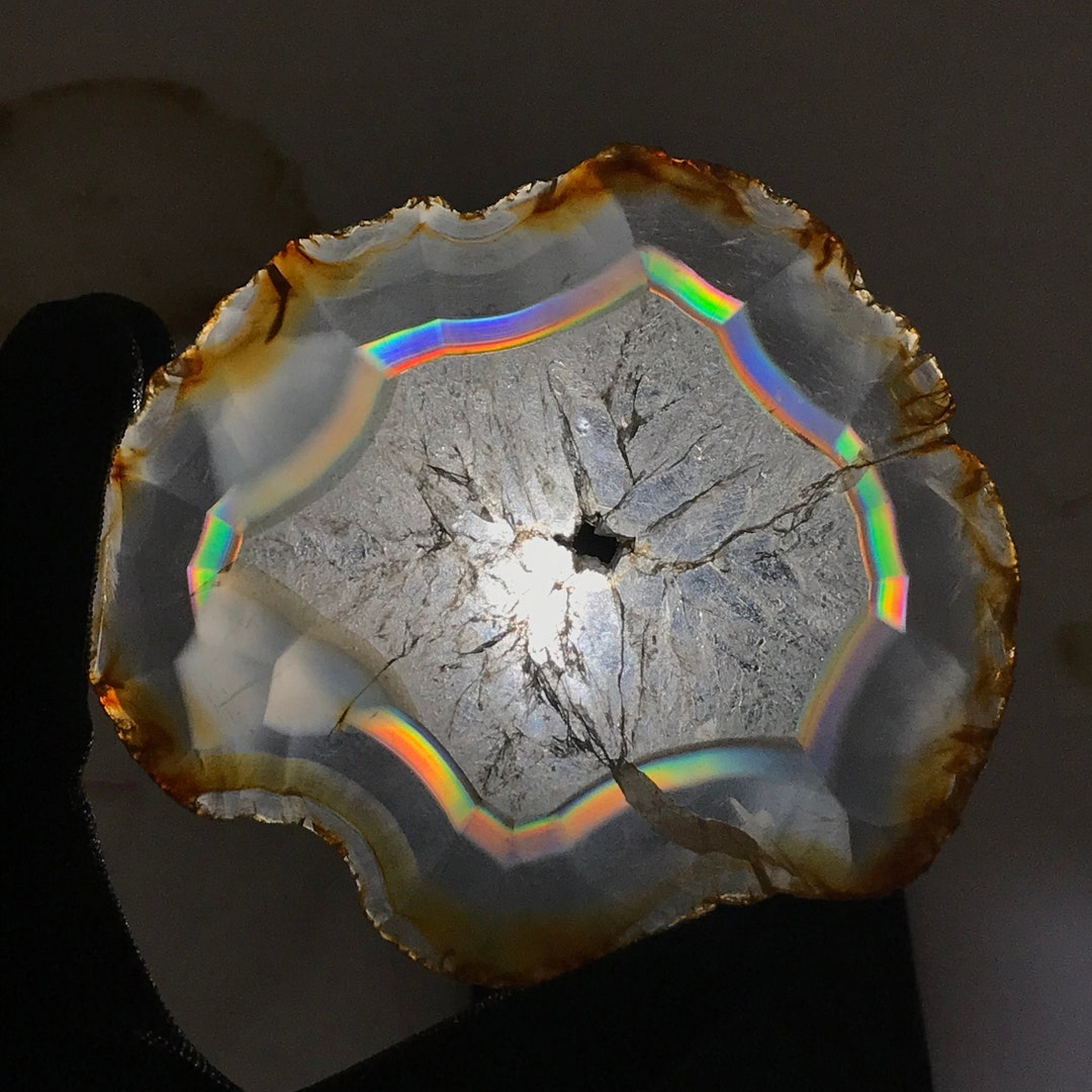 Iris Rainbow Agate Slab - Etsy