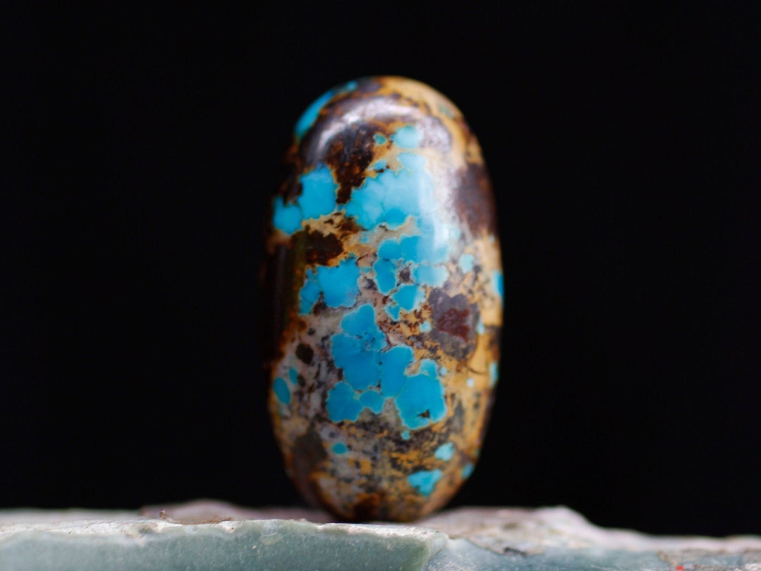 Natural Blue Turquoise Spider Web Copper Loose Gemstones - Etsy