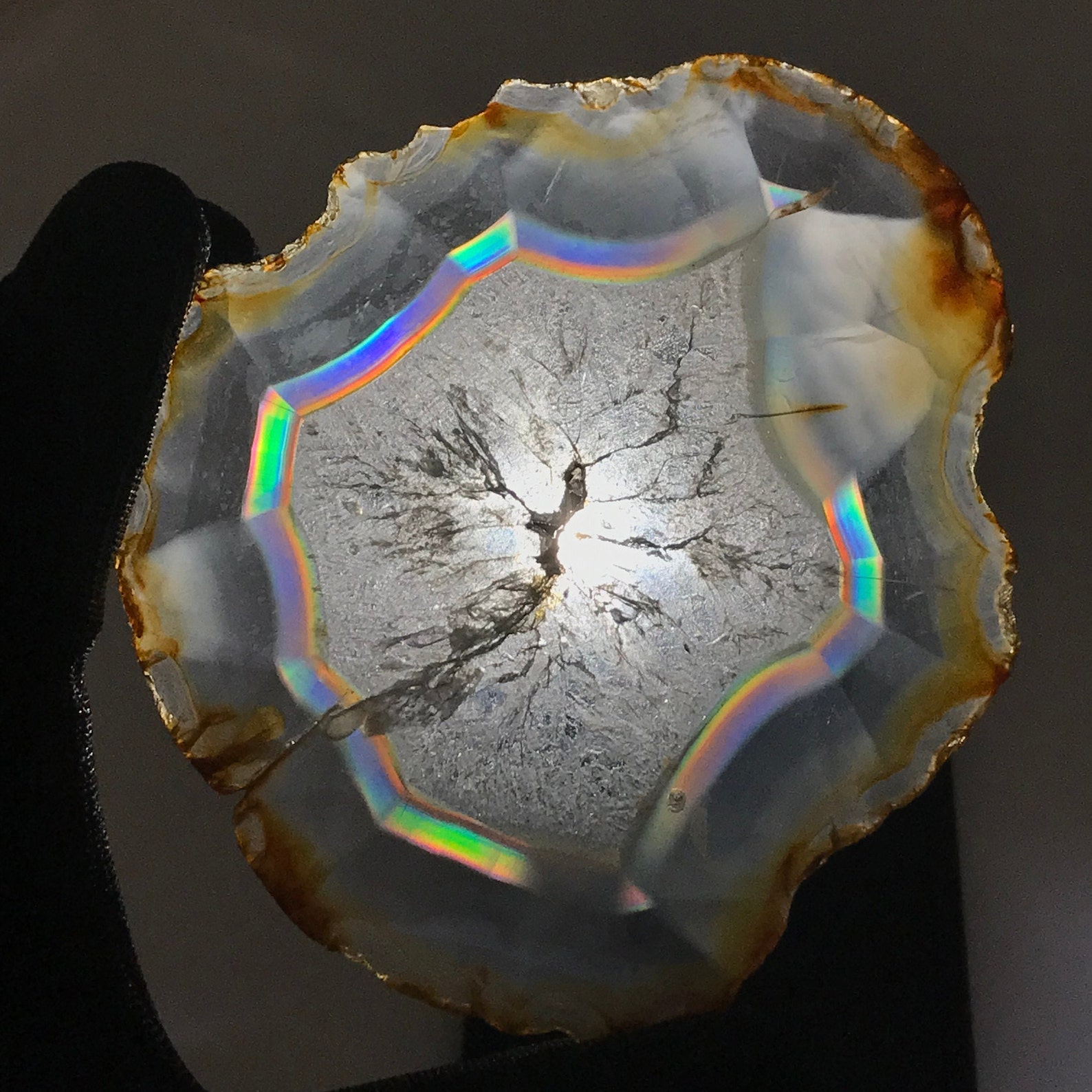 Iris Rainbow Agate Slab - Etsy