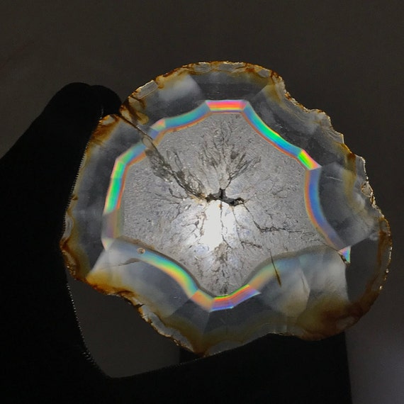 Iris Rainbow Agate Slab - Etsy