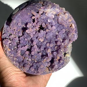 2.050 Grams Grape Agate Crystal Purple Sphere AAA, Home Decor Crystal ...