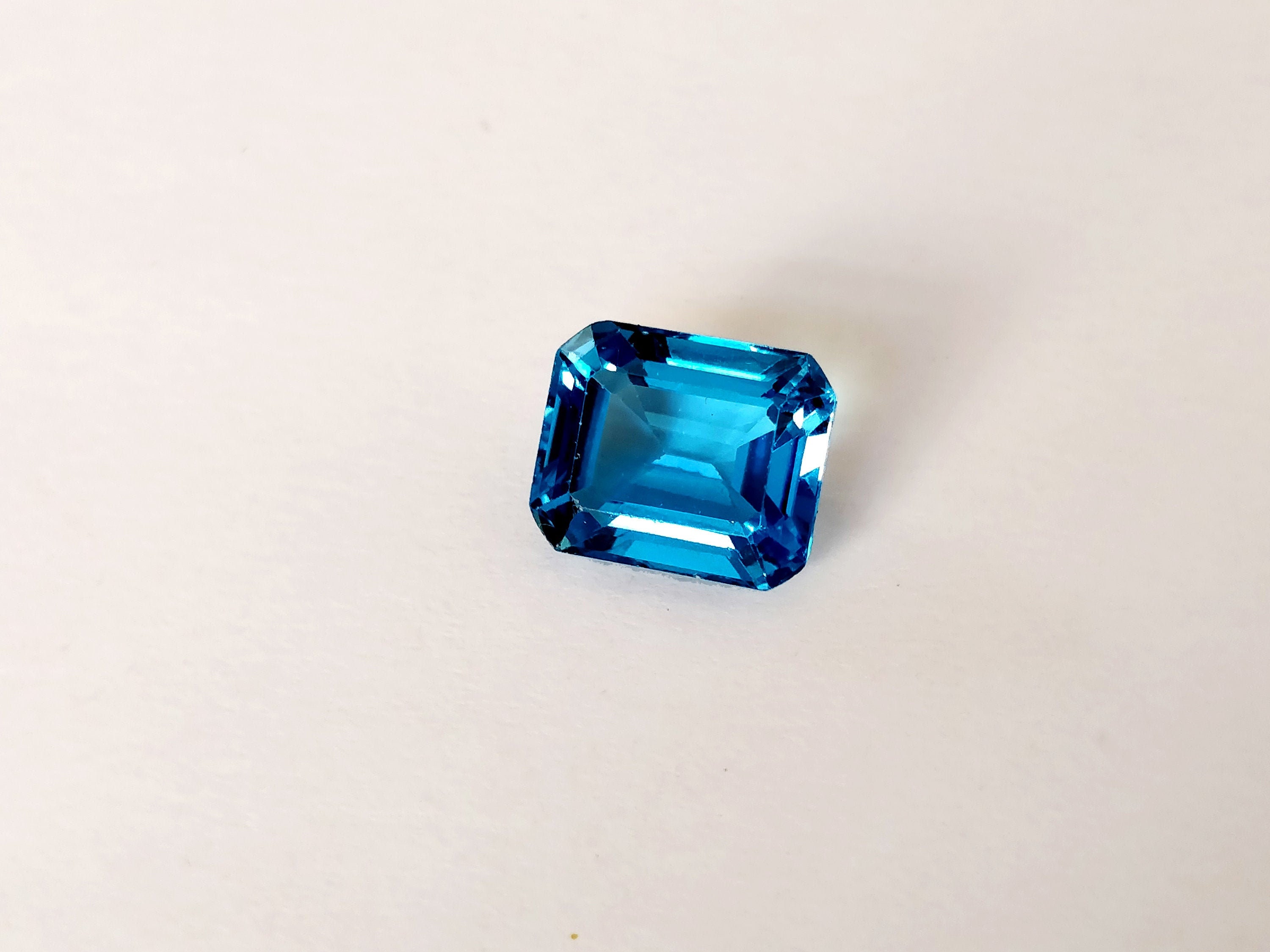 Natural Swiss Blue Topaz, Genuine AAA+ Grade 9 X 11 Mm Faceted Swiss ...