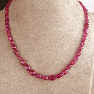 6 - 10 Mm Fracture Filled Genuine Red Ruby Smooth Plain Tumbled ...