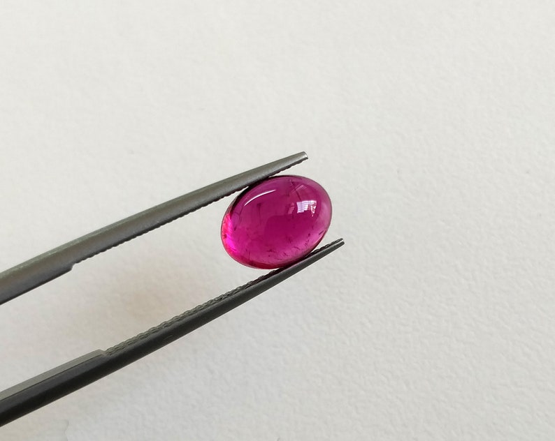 AAA+ Top Quality Natural Rubellite Tourmaline 8x6 Mm Oval Cabochon ...