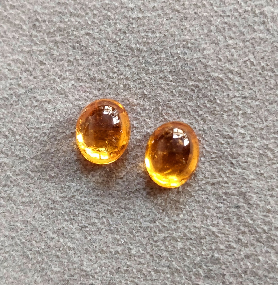 Mandarin Garnet Vivid Orange Garnet Matching Gemstones Oval Shape ...