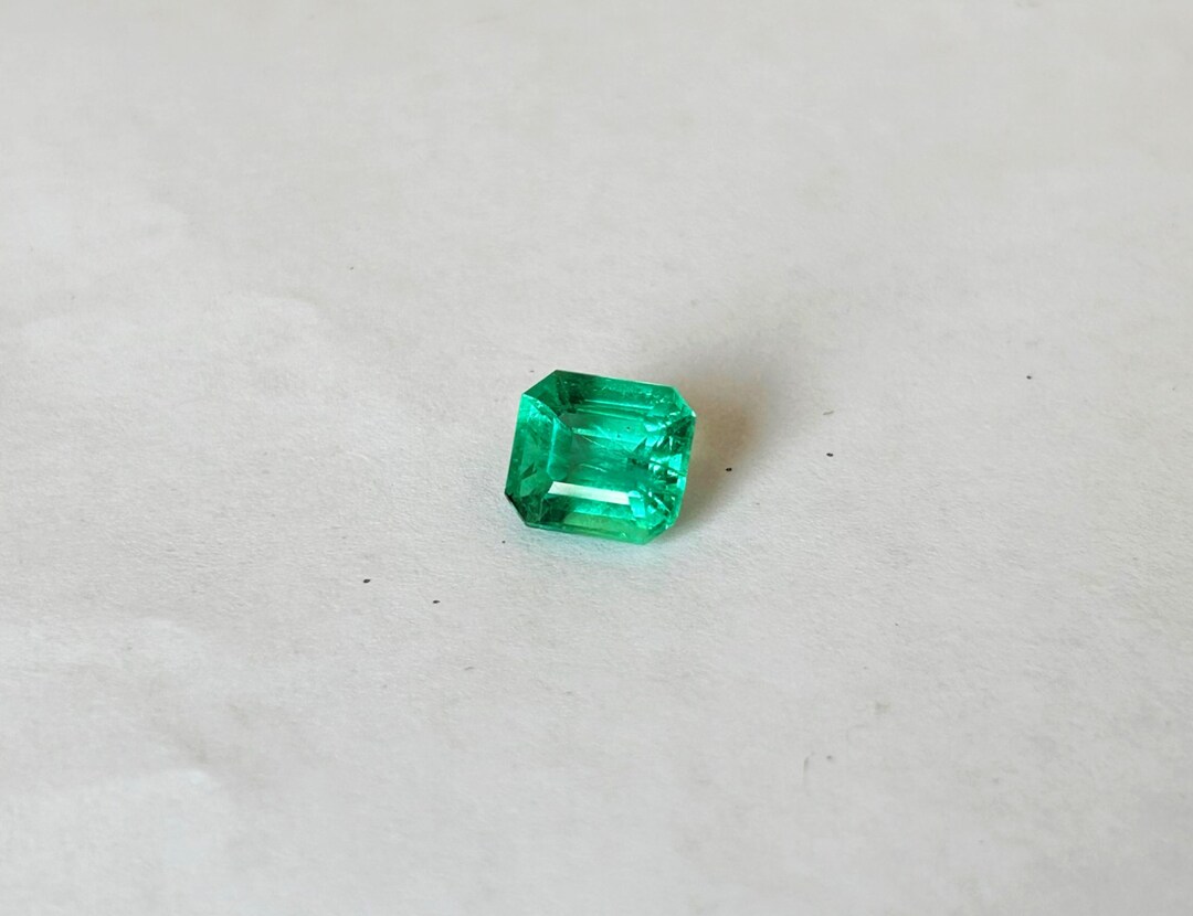 Square Emerald Cut Colombian Emerald Certified, 3.65 Cts Octagon ...