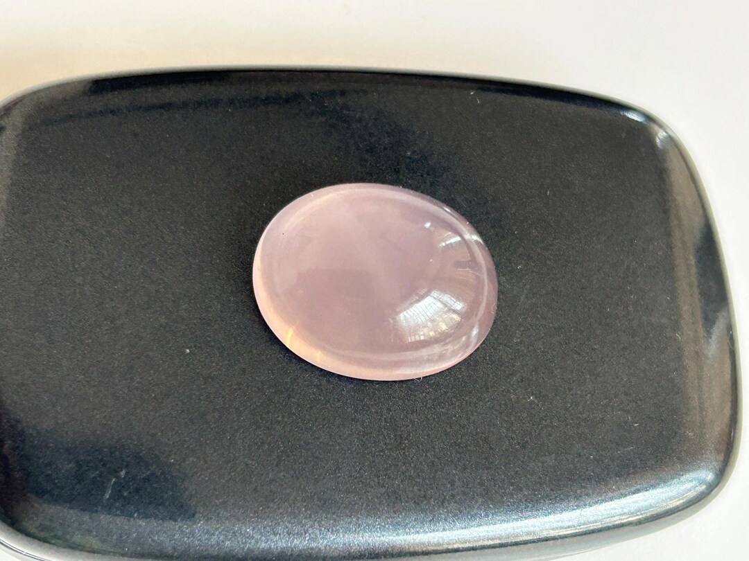 Rarely Big Sized Natural Rose Quartz Oval Shape Cabochon, 25×20 Mm Baby ...