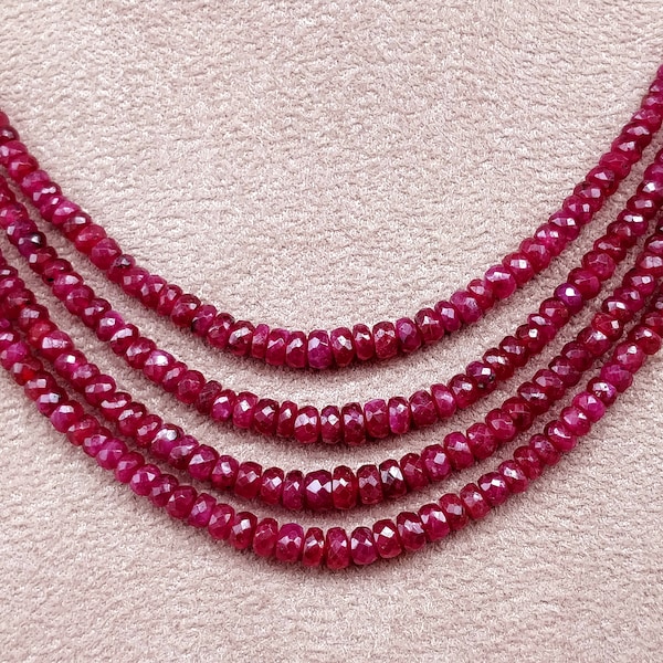 Ruby Necklace Vintage - Etsy