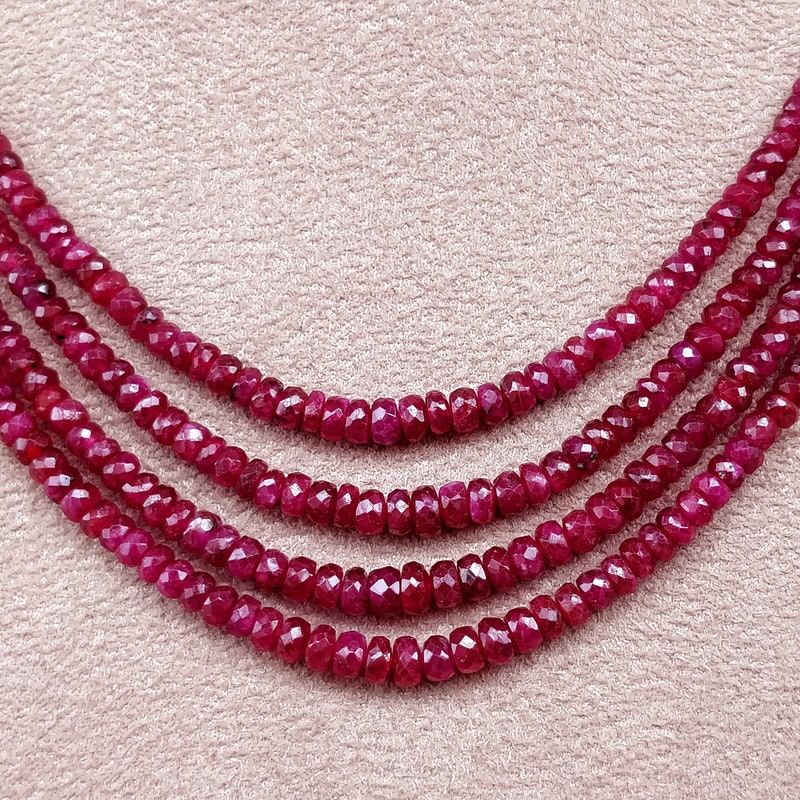 Natural Ruby Beads - Etsy