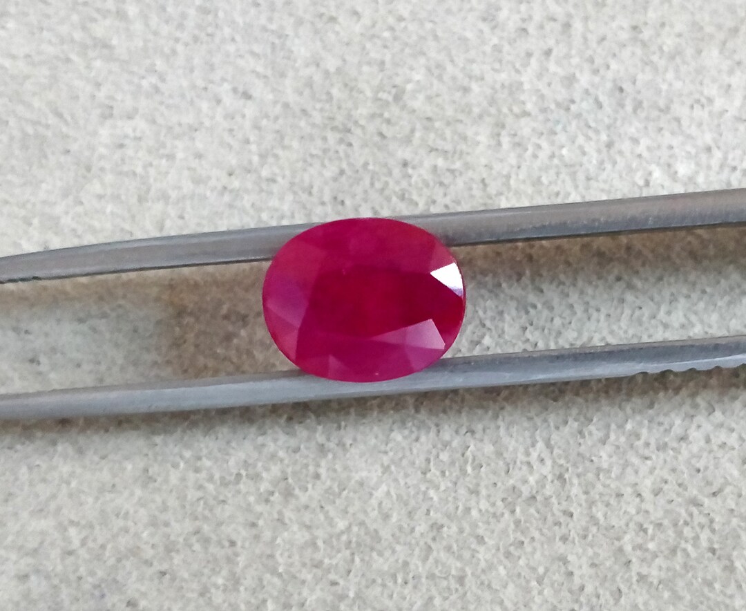 Certified Natural Ruby Oval, 10 X 8 Mm Oval Cut Burma Ruby Ring ...