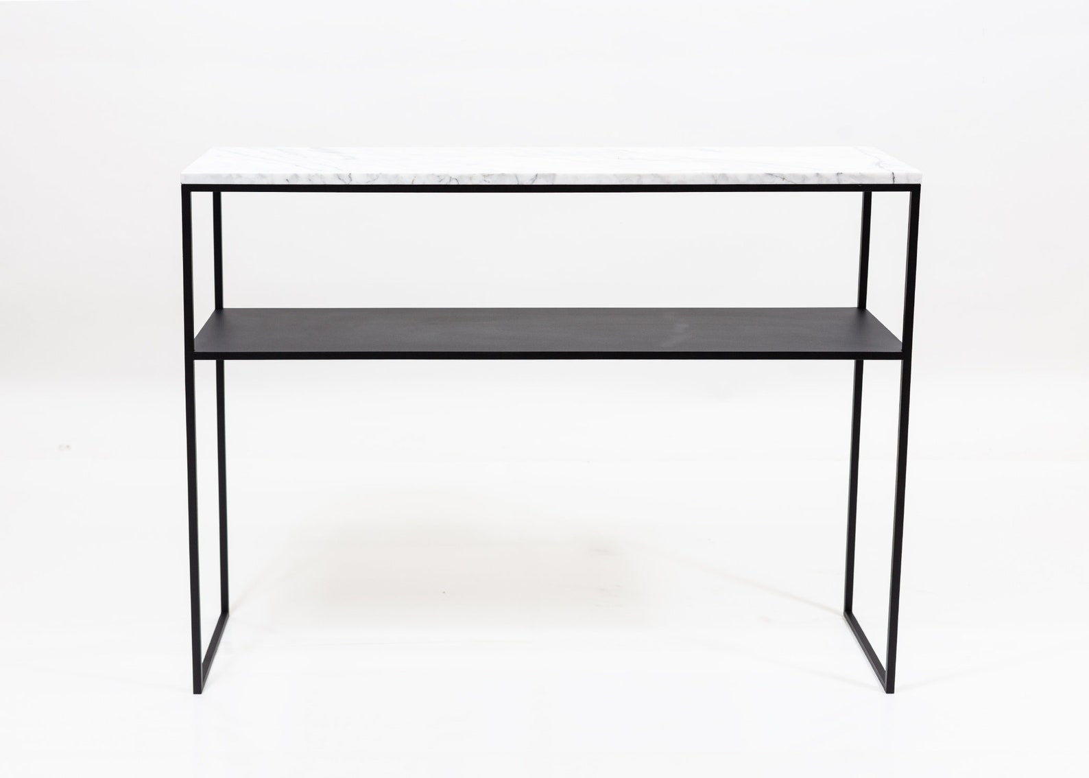 Console doppio ripiano ripiano superiore in marmo - Etsy Italia