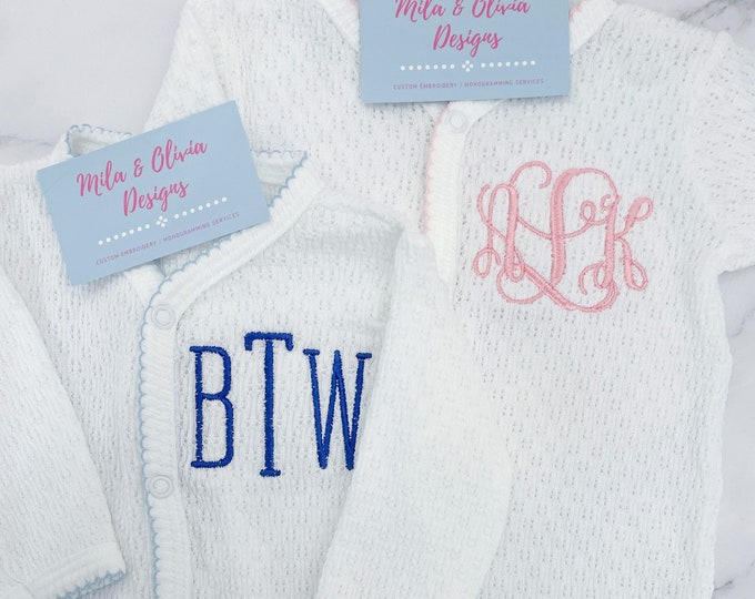 Baby Boy Monogram Outfit, Baby Boy Coming Home Outfit, Baby Boy ...