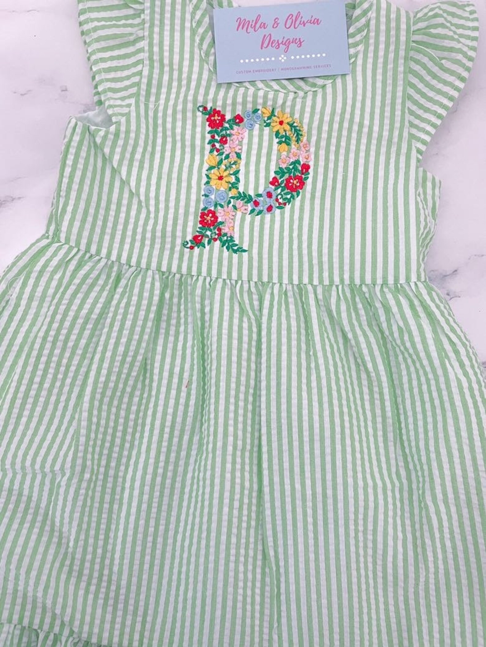 Floral Letter Monogram Dress Floral Monogram Monogram Outfit - Etsy