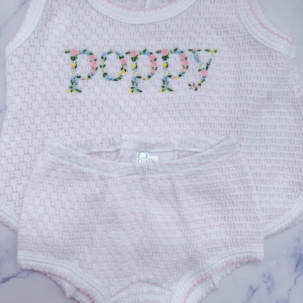 Girls Smocked Diaper Set - Etsy