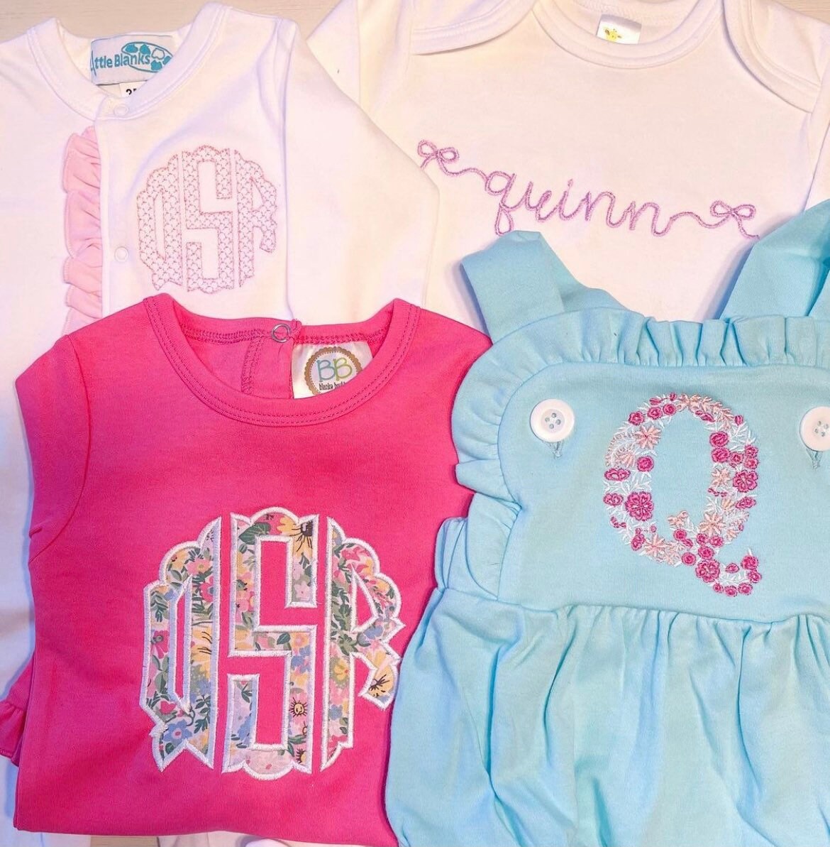 Baby Girl Monogram Gift Set Mystery Box Gift Set Baby Girl | Etsy