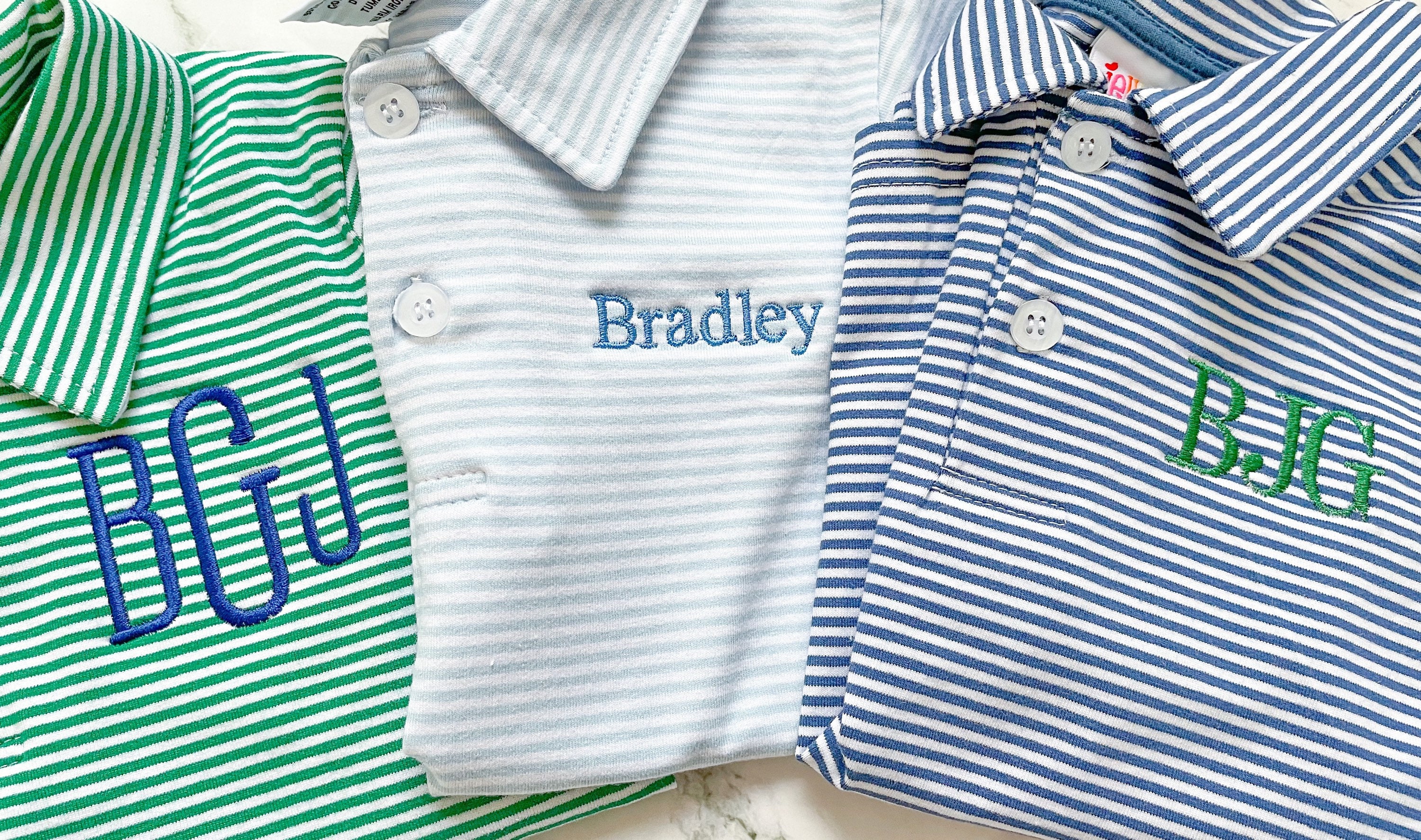 Striped Monogram Polo, Monogrammed Toddler Polo, Polo, Monogram Toddler ...