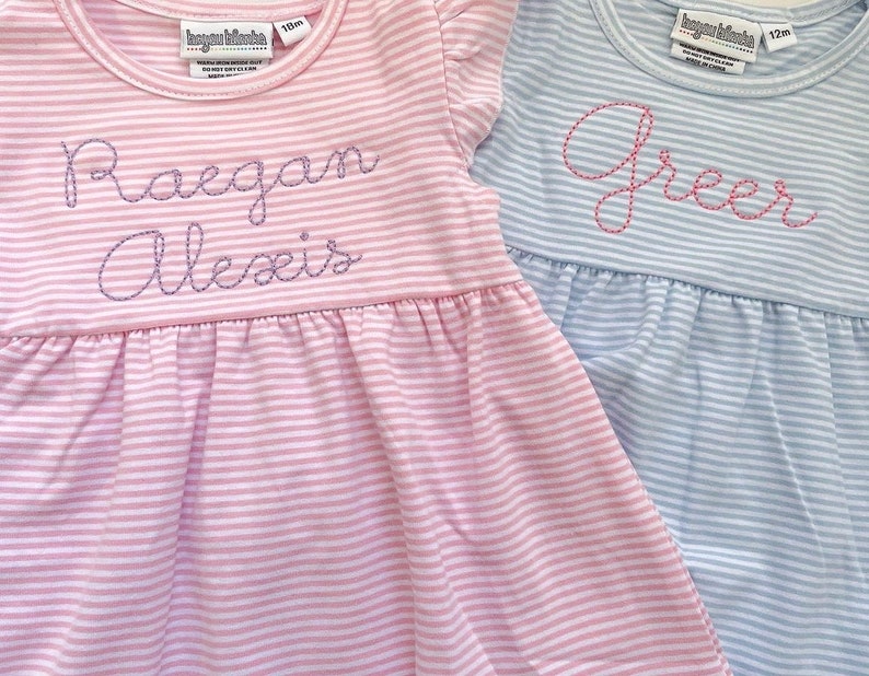 Monogrammed Baby Girl Dress, Personalized Toddler Outfit - Etsy