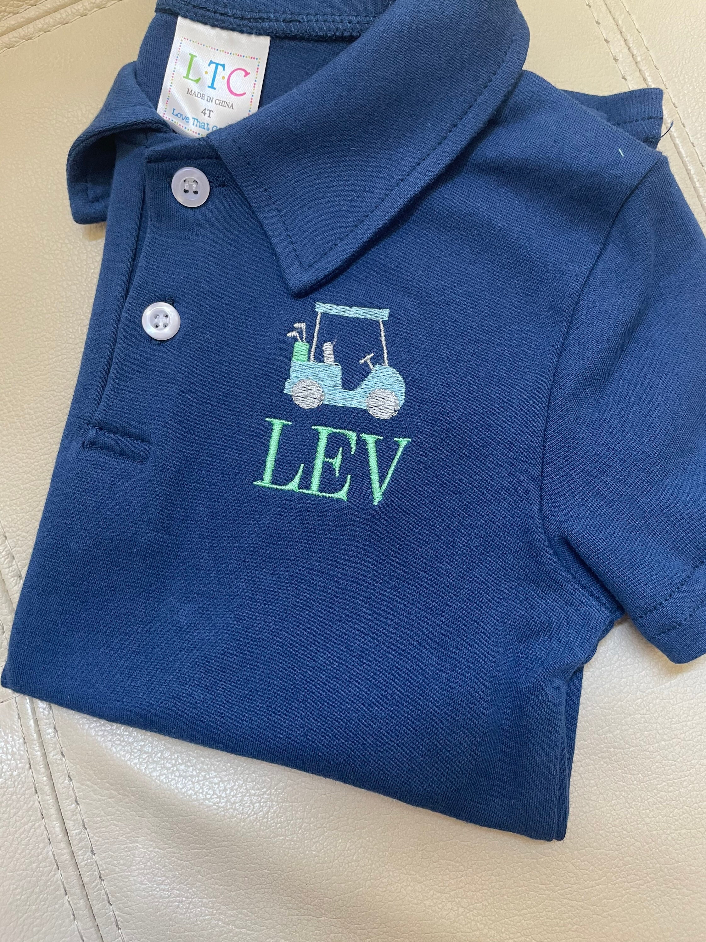 Golf Monogram Polo Monogrammed Toddler Polo Polo Monogram - Etsy