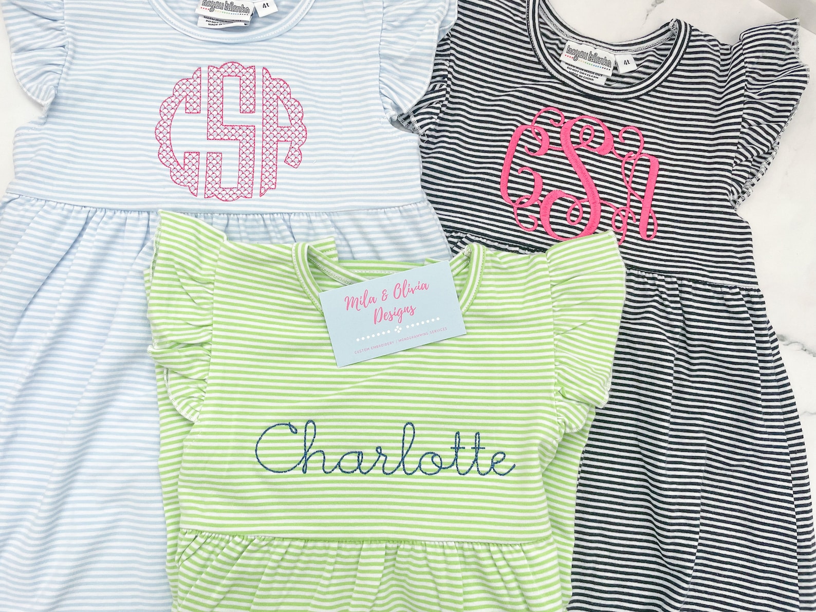 Monogrammed Baby Girl Dress, Personalized Toddler Outfit - Etsy