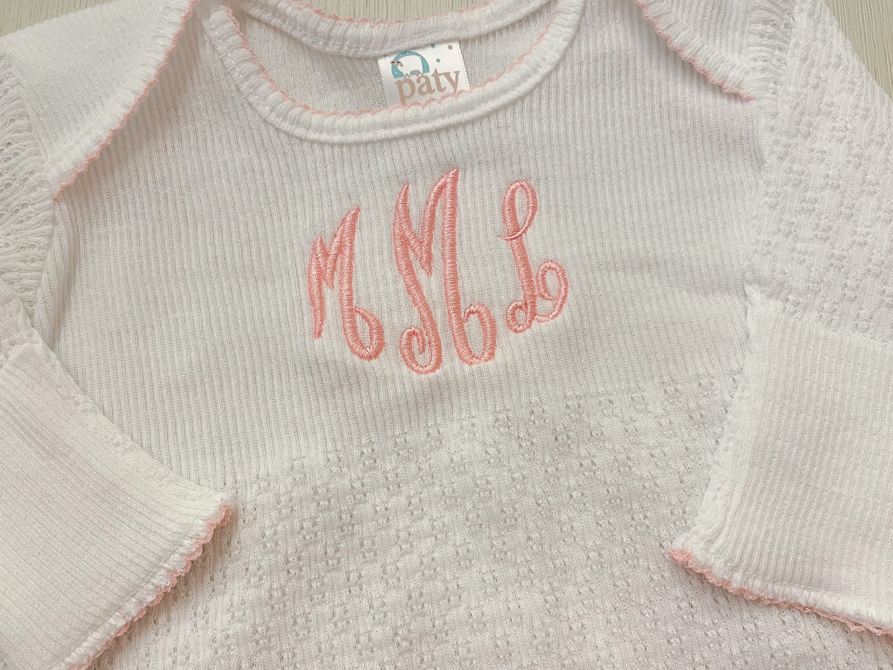 Baby Girl Monogram Gown Paty Gown Monogram Paty Gown Baby - Etsy