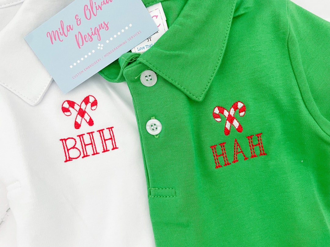 Christmas Monogram Polo, Monogrammed Toddler Polo, Polo, Monogram ...